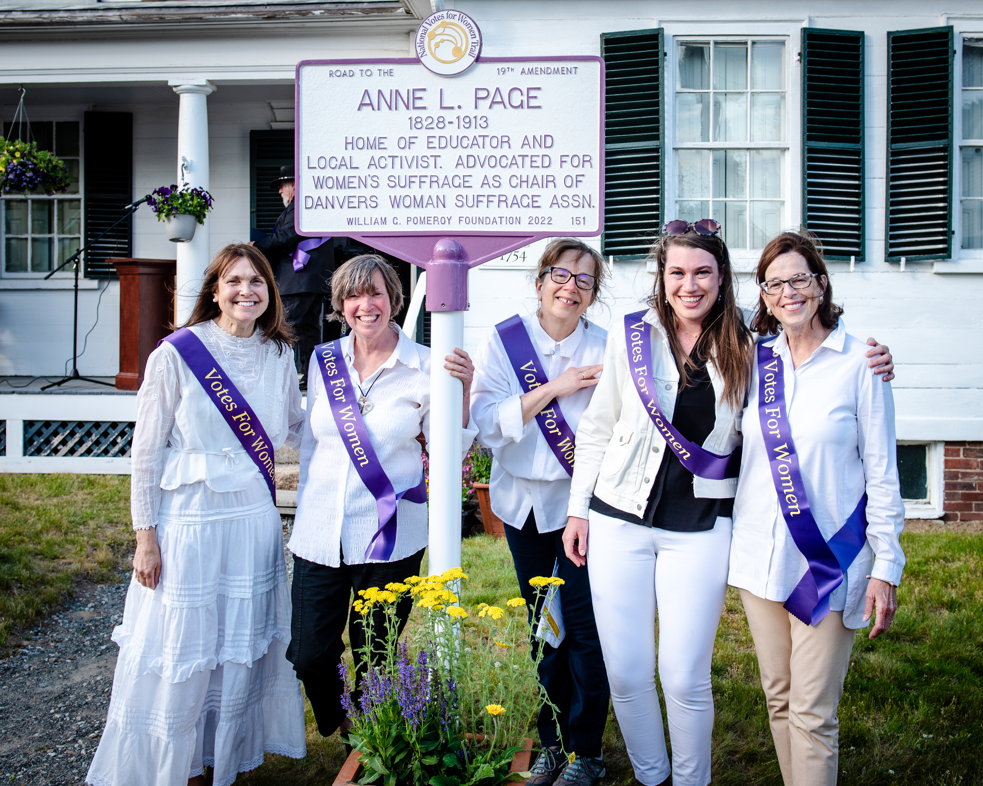 Anne L. Page Women's Suffrage Marker Unveiled in Danvers ...