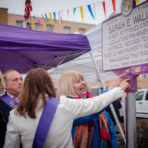 Sarah E. Wall Women’s Suffrage Marker Unveiling in Worcester ...